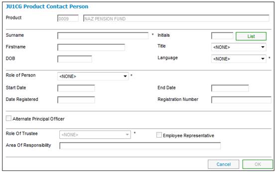 ProductUpdate Type: Contact Persons (Product Update)