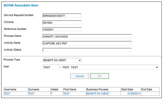 Modify Service Request (My Work)