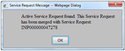 Modify Service Request (My Work)