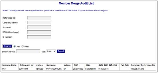 Merge Members Process
